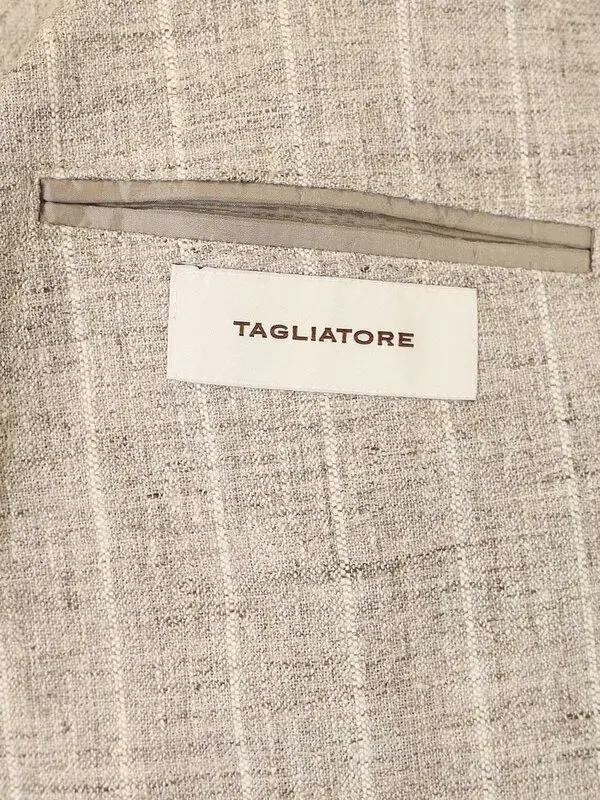 Tagliatore Double-breasted Pinstriped Blazer