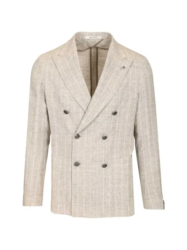 Tagliatore Double-breasted Pinstriped Blazer
