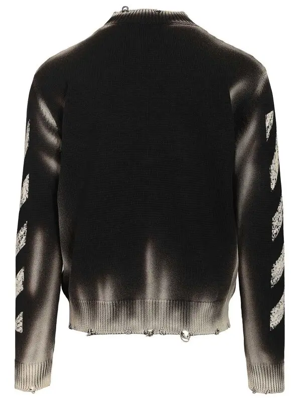 Off-White Diag Corrosion Knit Sweater