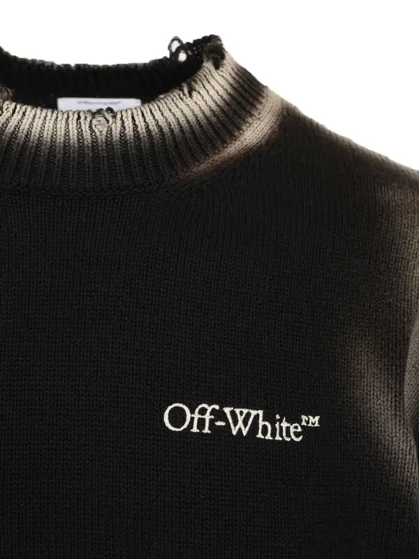 Off-White Diag Corrosion Knit Sweater