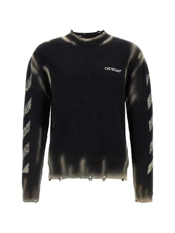 Off-White Diag Corrosion Knit Sweater