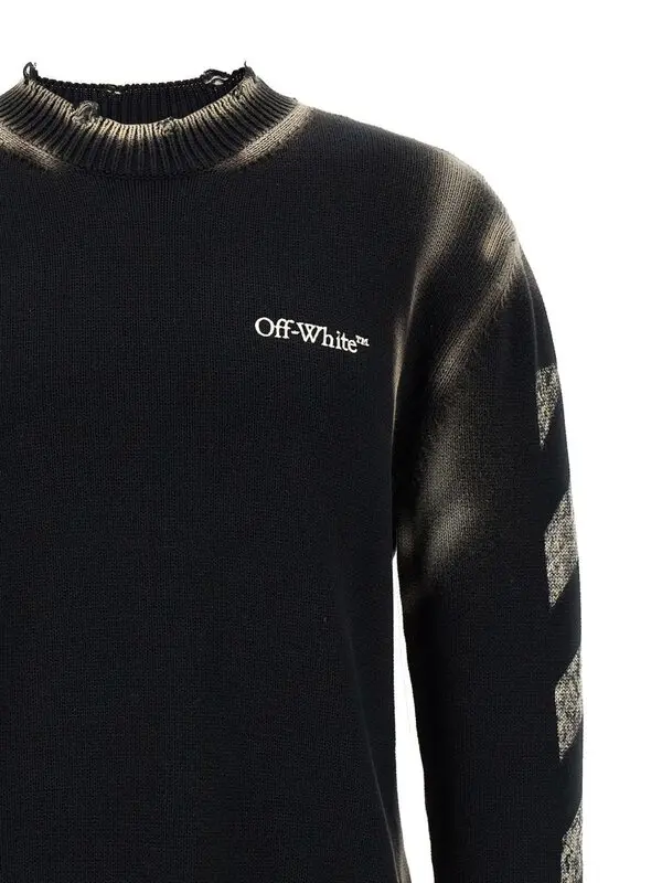 Off-White Diag Corrosion Knit Sweater