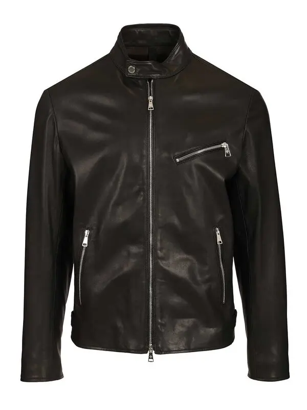 Tagliatore Lambskin Biker Jacket