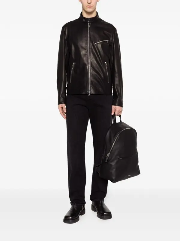 Tagliatore Lambskin Biker Jacket