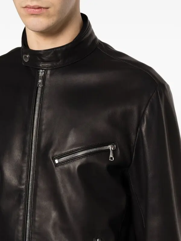 Tagliatore Lambskin Biker Jacket
