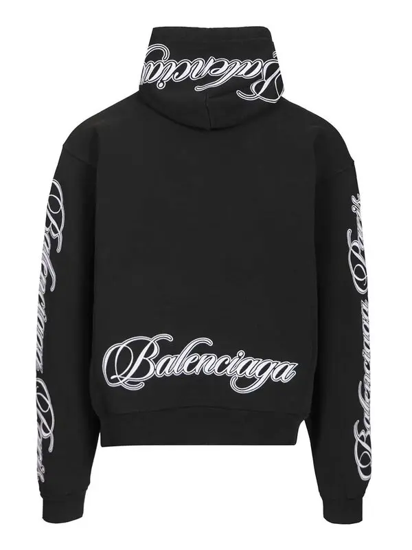 Balenciaga Cursive Oversized Hoodie