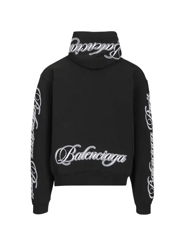 Balenciaga Cursive Oversized Hoodie