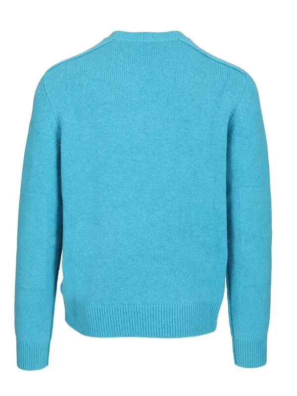 Burberry Cashmere Blend Pullover With Equestrian Knight Design