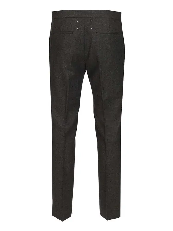 MAISON MARGIELA Tailored Wool Trousers - Gray