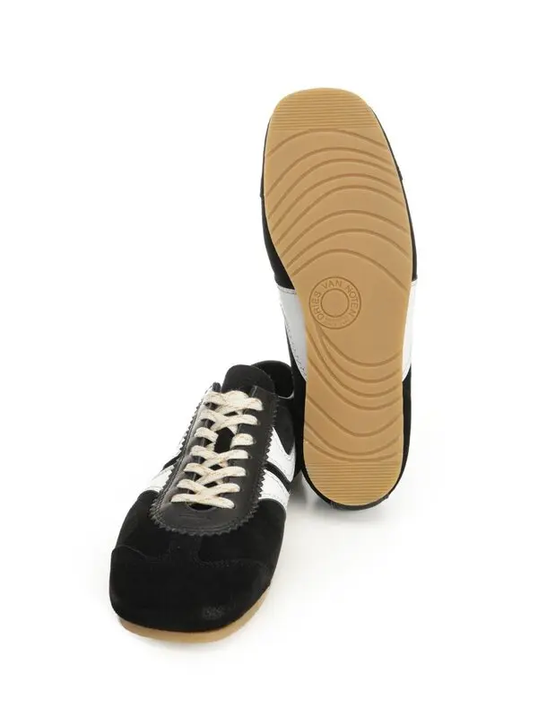 Dries Van Noten Suede Lace-up Sneakers - Black