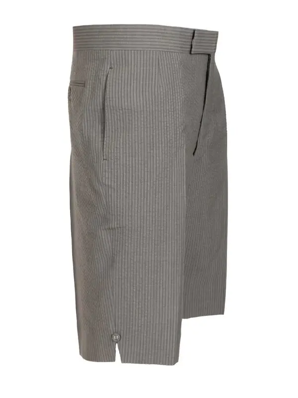 Thom Browne Seersucker Wool Bermuda Shorts