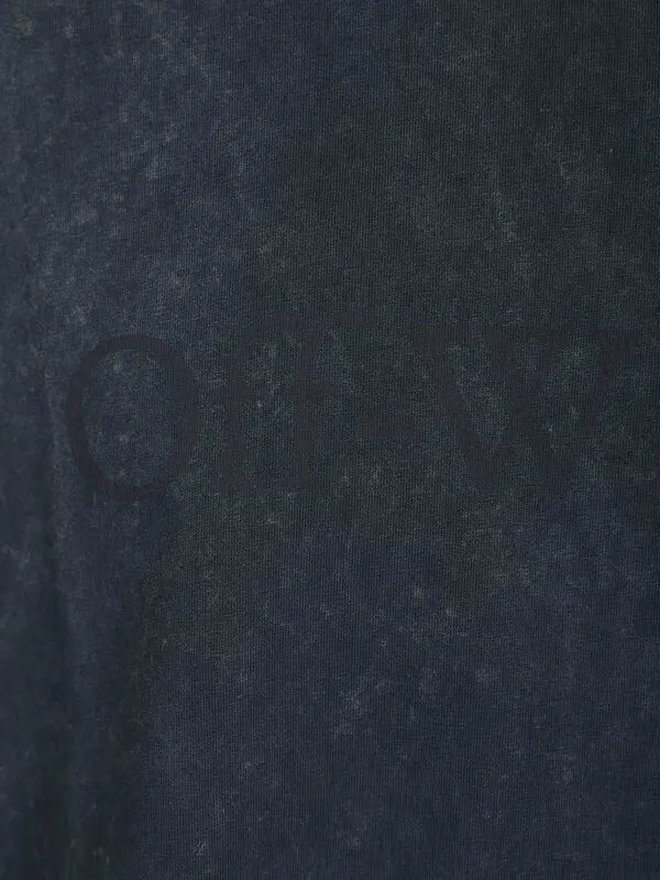 Off-White Sleeveless T-shirt - Blue