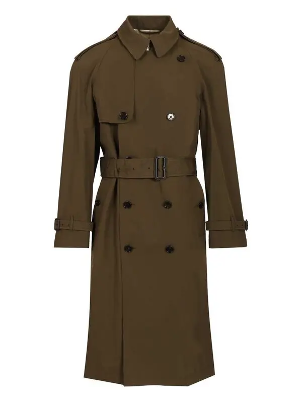 Burberry Long Cotton Trench Coat