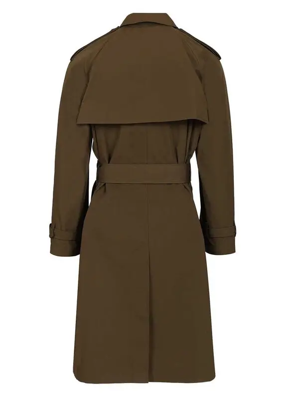 Burberry Long Cotton Trench Coat
