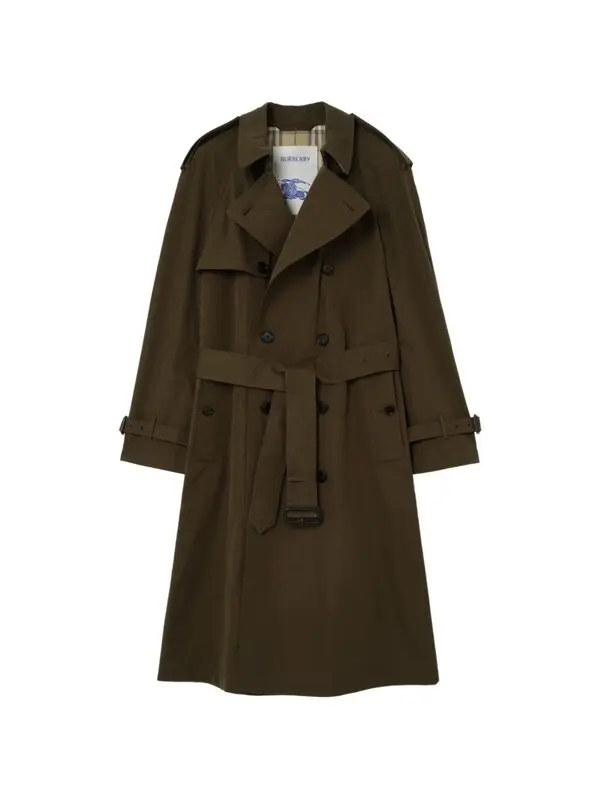 Burberry Long Cotton Trench Coat