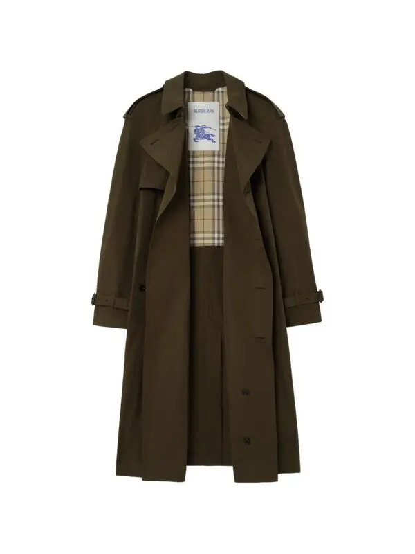Burberry Long Cotton Trench Coat