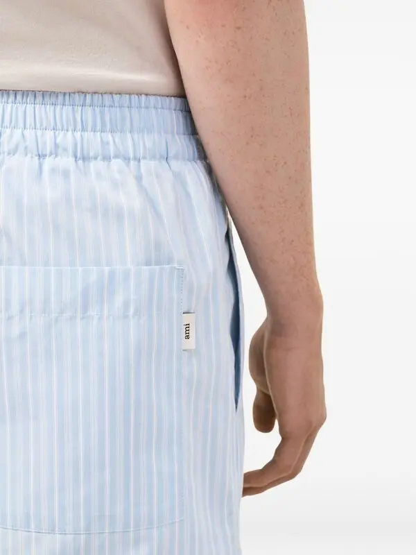 AMI Paris Striped Shorts
