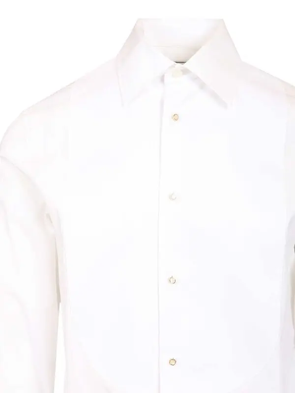 Burberry Slim-fit Cotton Tuxedo Shirt - White