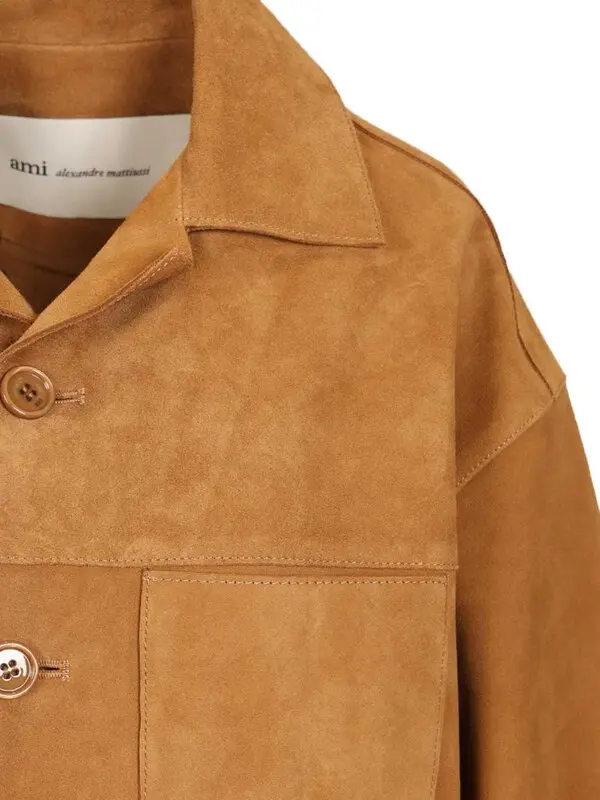 AMI Paris Suede Overshirt