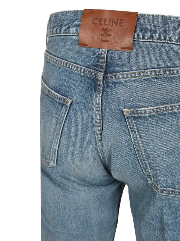 Celine Boyfriend Jeans In Cotton Denim