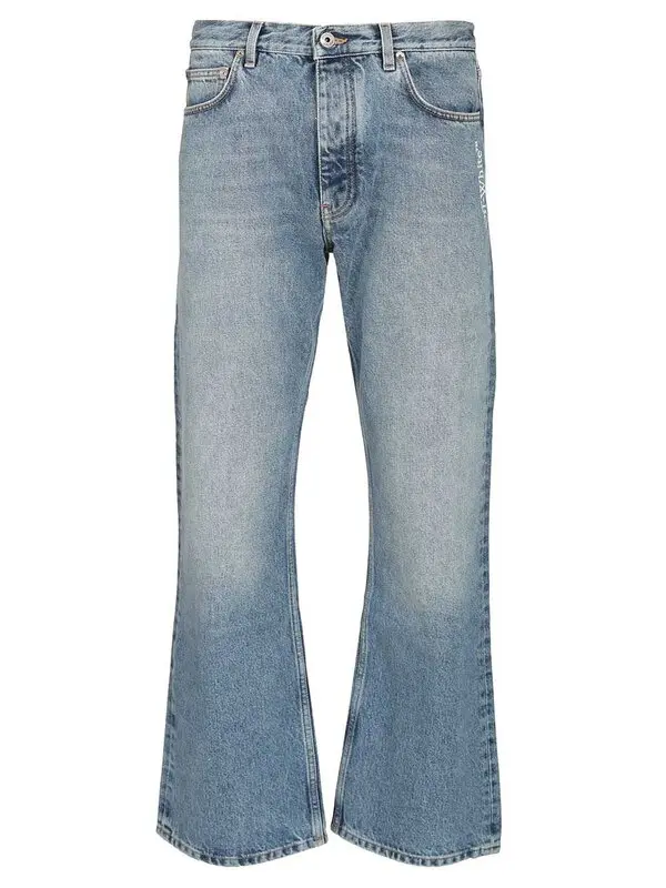 Off-White Half Arrow Print Jeans - Blue