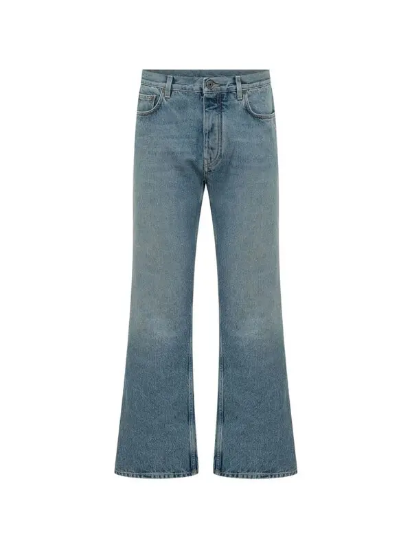 Off-White Half Arrow Print Jeans - Blue
