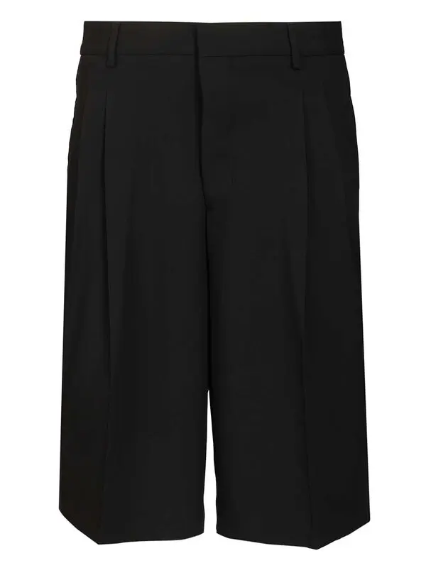 AMI Paris Wide-leg Bermuda Shorts