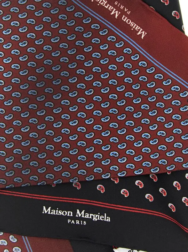MAISON MARGIELA Paisley Print Double-sided Scarf
