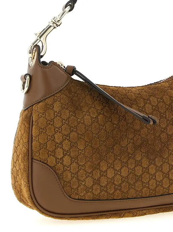 Gucci B' Small Shoulder Bag - Brown