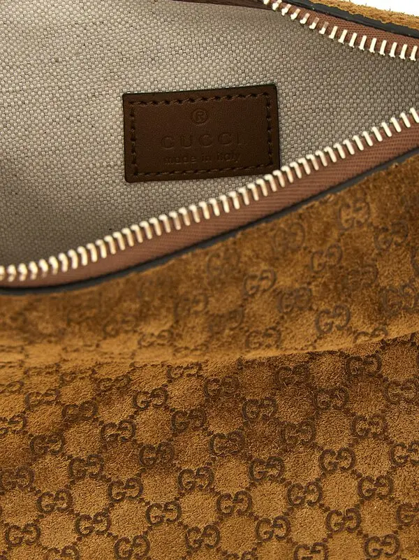 Gucci B' Small Shoulder Bag - Brown