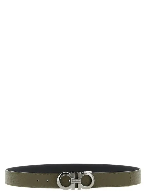 FERRAGAMO Gancini' Reversible Belt - Multicolor