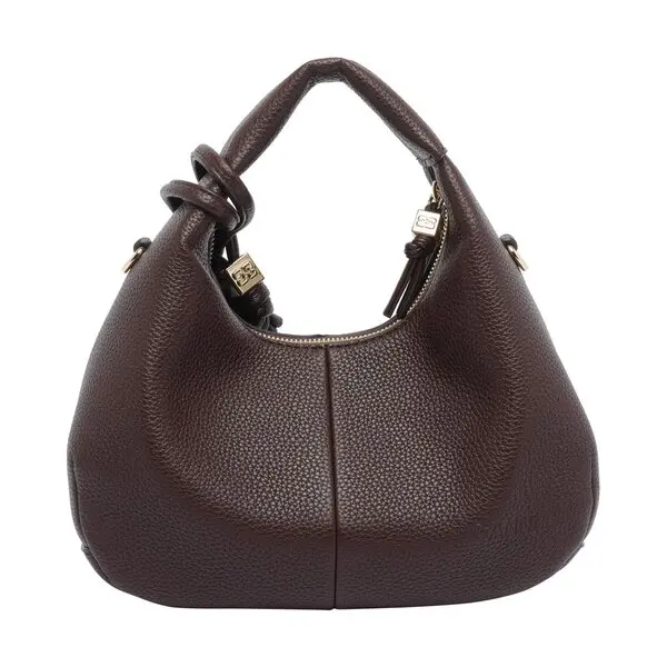 GANNI Mini Logo Hobo Bag