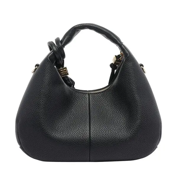 GANNI Mini Logo Hobo Bag