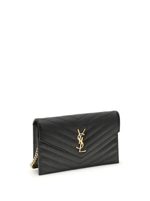 Saint Laurent Cassandre Mini Shoulder Bag - Black