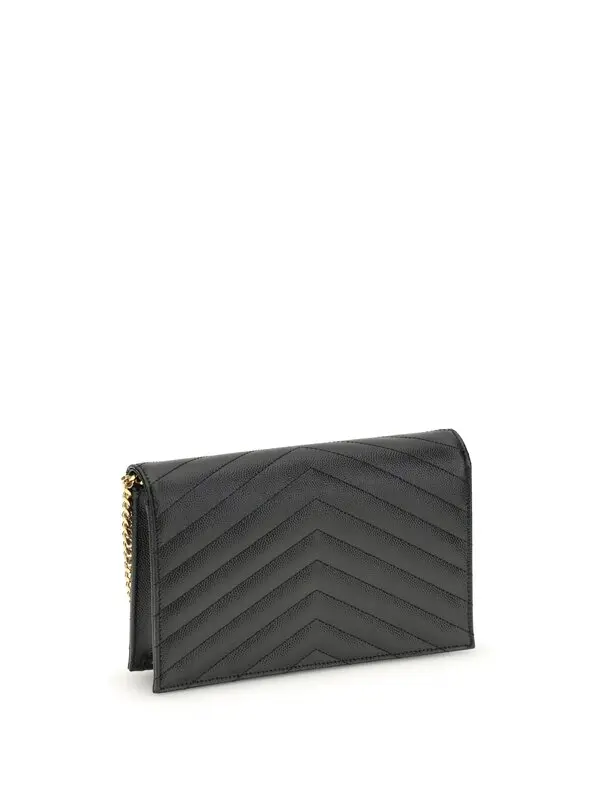 Saint Laurent Cassandre Mini Shoulder Bag - Black