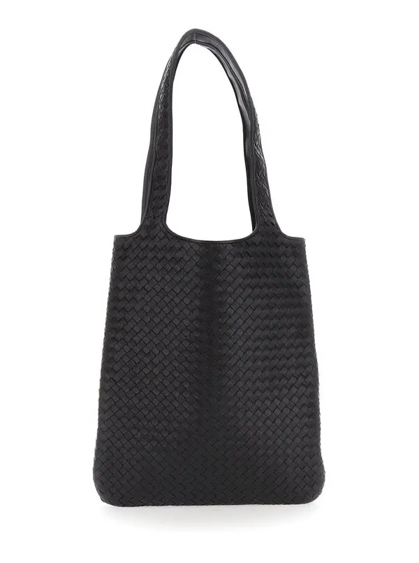 Bottega Veneta Veneto' Brown Shoulder Bag With Intrecciato Motif In Leather For - Multicolor