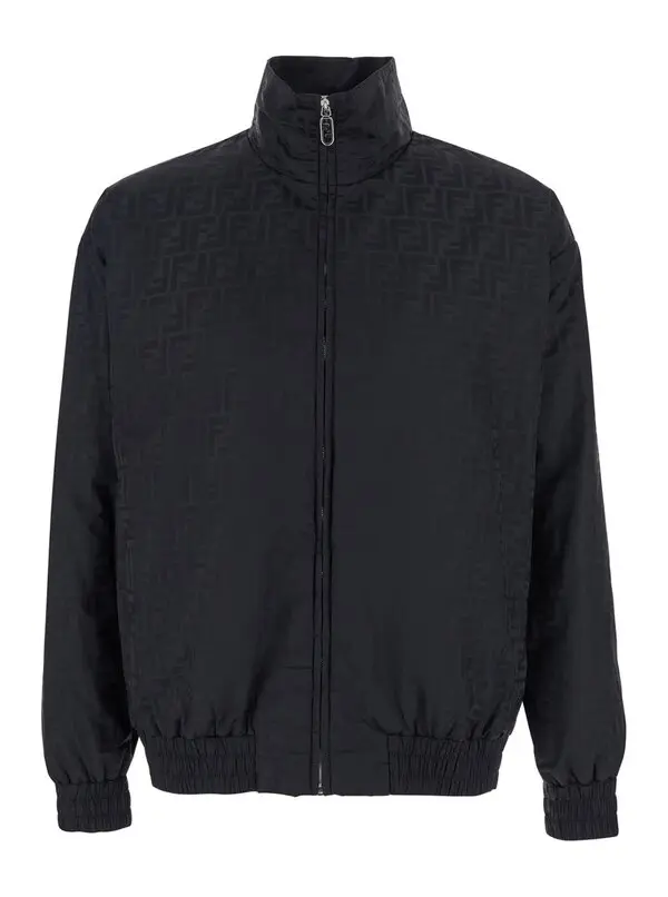Fendi Padded Bomber Zucca Embossed Ny Jacket - Multicolor