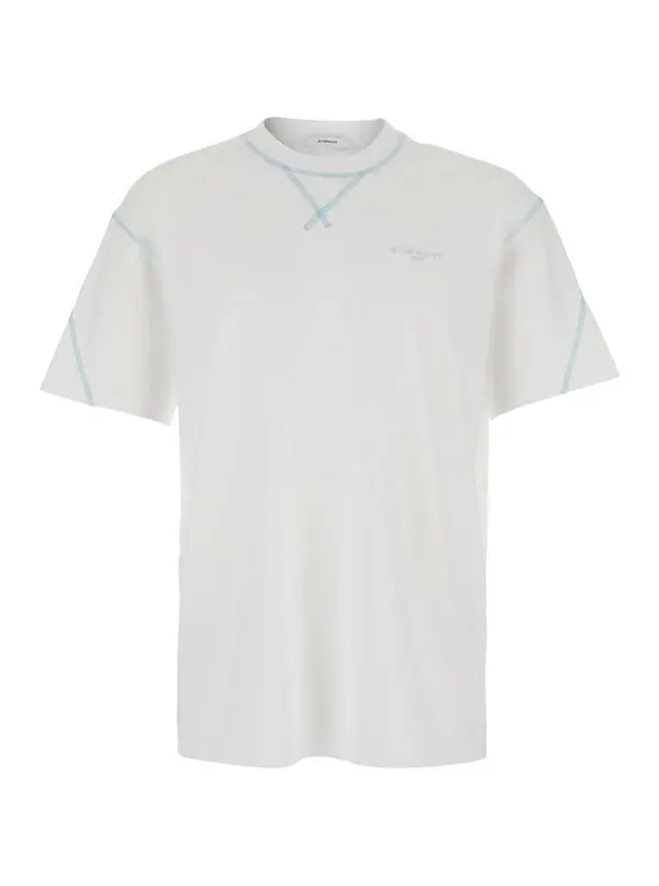 Givenchy T-shirt With Logo On Front In Cotton For