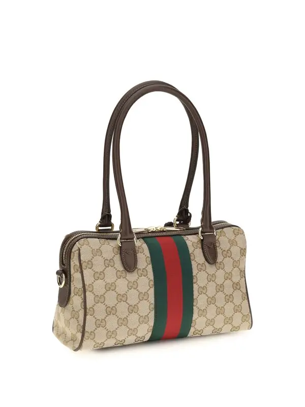 Gucci Horsebit Shoulder Bag - Cream