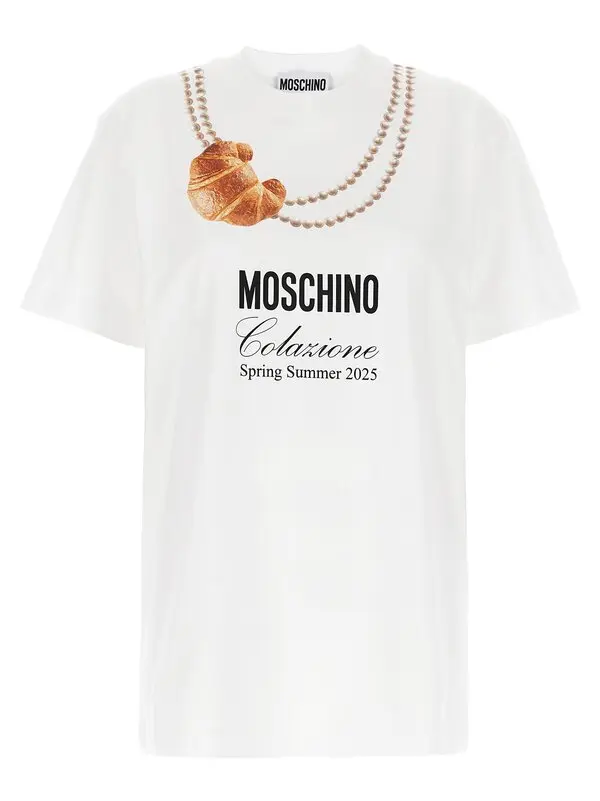 Moschino Colazione' T-shirt - White