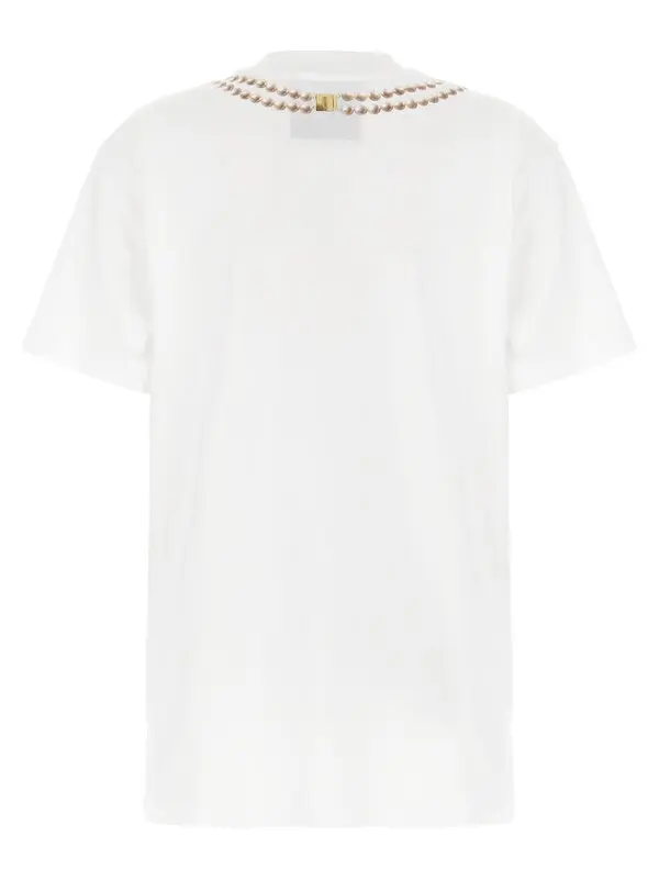 Moschino Colazione Crewneck Cropped T-shirt
