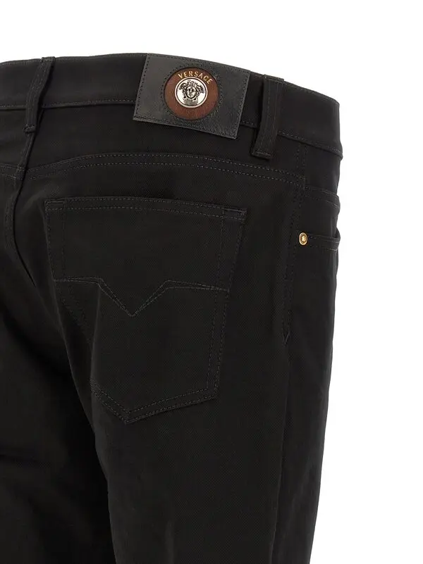Versace Medusa Embroidery Jeans