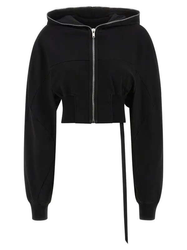 Rick Owens Collage Gimp Hoodie' Sweatshirt - Black