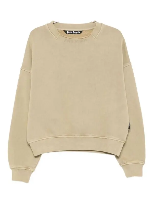 Palm Angels Curved Logo Sweatshirt