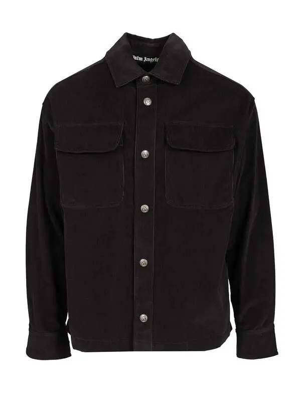 Palm Angels Corduroy Shirt Jacket - Gray