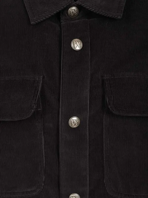 Palm Angels Corduroy Shirt Jacket - Gray