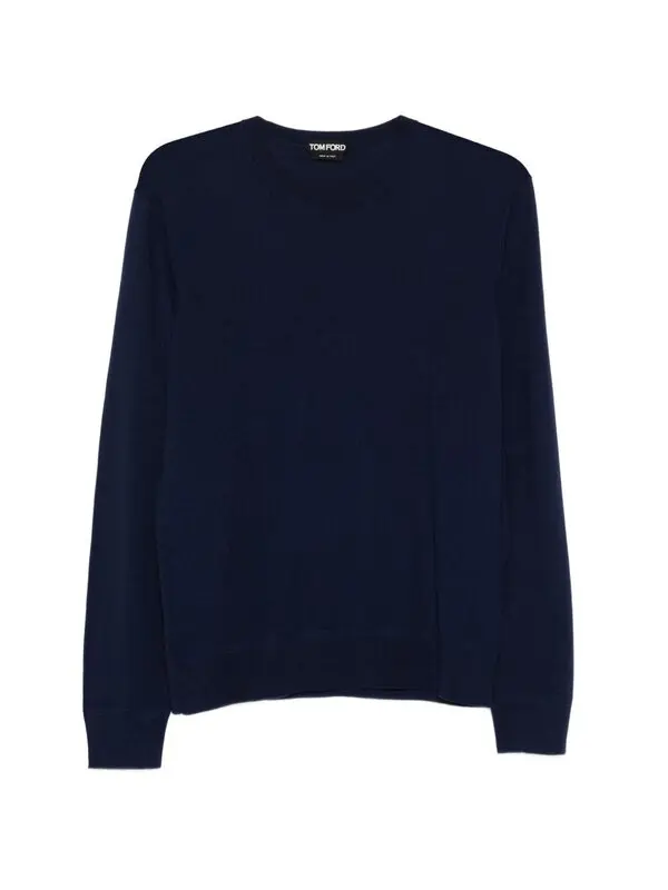TOM FORD Crew Neck Sweater - Blue
