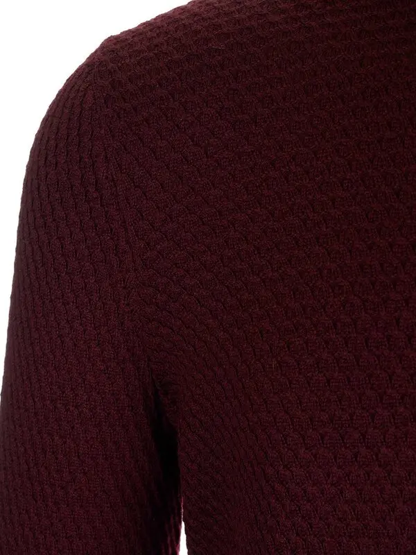 Tagliatore Burgundy Turtleneck