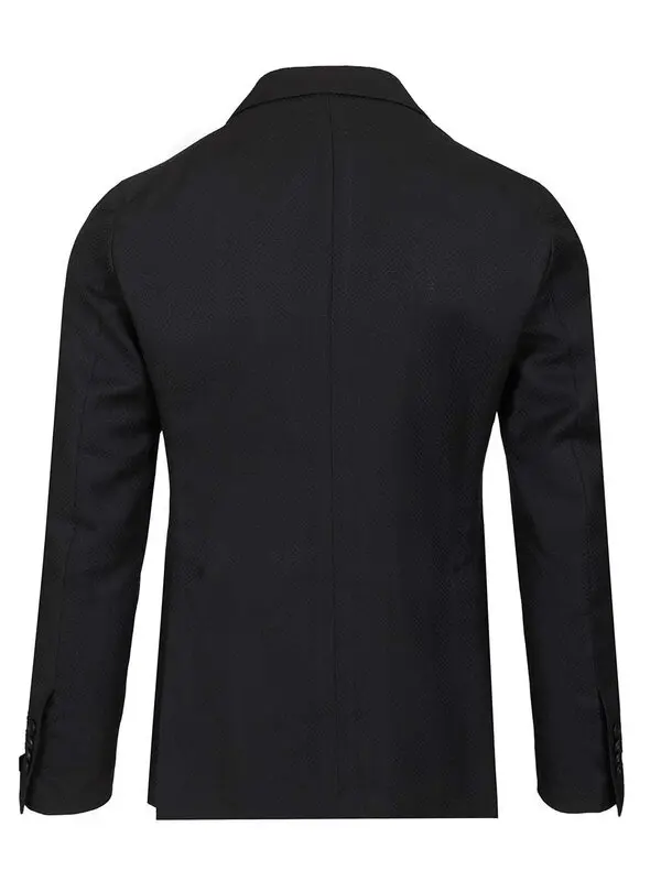 Tagliatore Double-breasted Herringbone Fabric Blazer