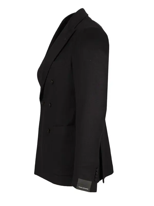 Tagliatore Double-breasted Wool And Cashmere Blazer